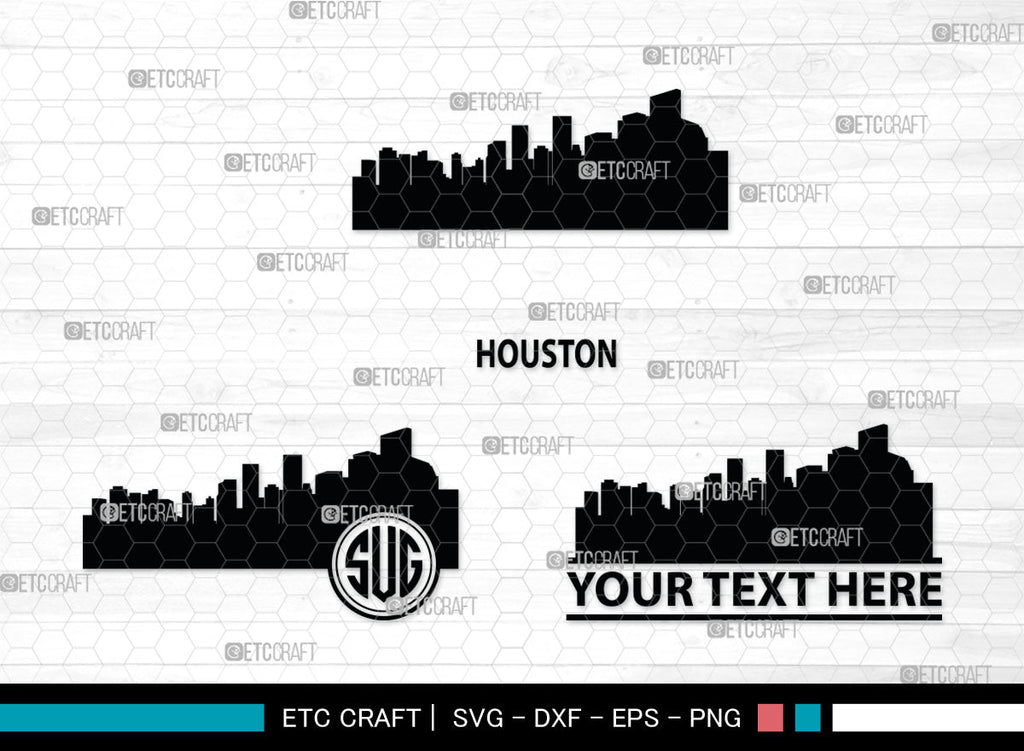Cities Of USA Monogram, Cities Of USA Silhouette, USA City Svg, New ...