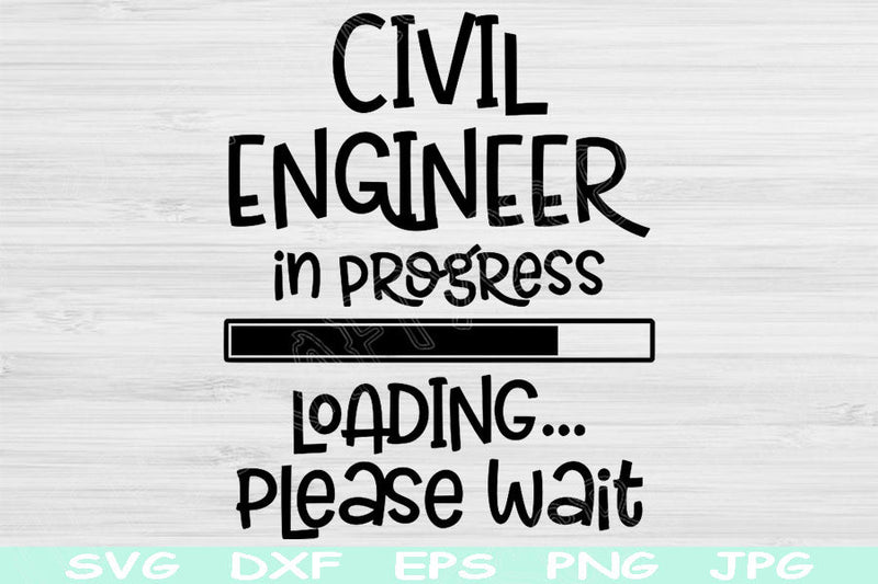 Civil Engineer In Progress Loading Please Wait Svg, Dxf, Png Instant ...
