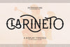 CLARINETO Typeface - So Fontsy