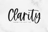 Clarity - Handwritten Script Font - So Fontsy