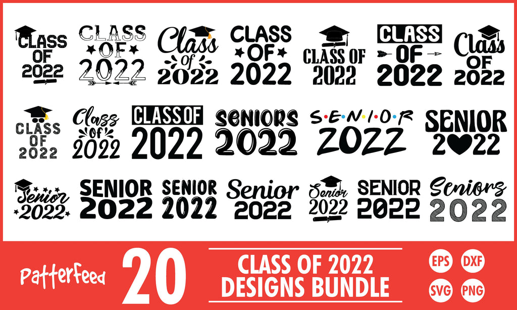 Class of 2022 SVG Designs Bundle - So Fontsy
