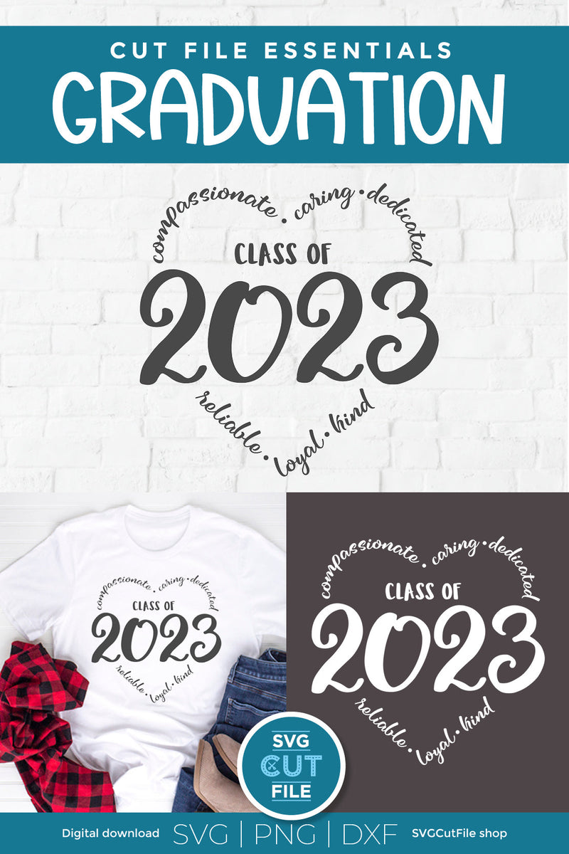 Class of 2023 svg for Cricut or Silhouette - So Fontsy