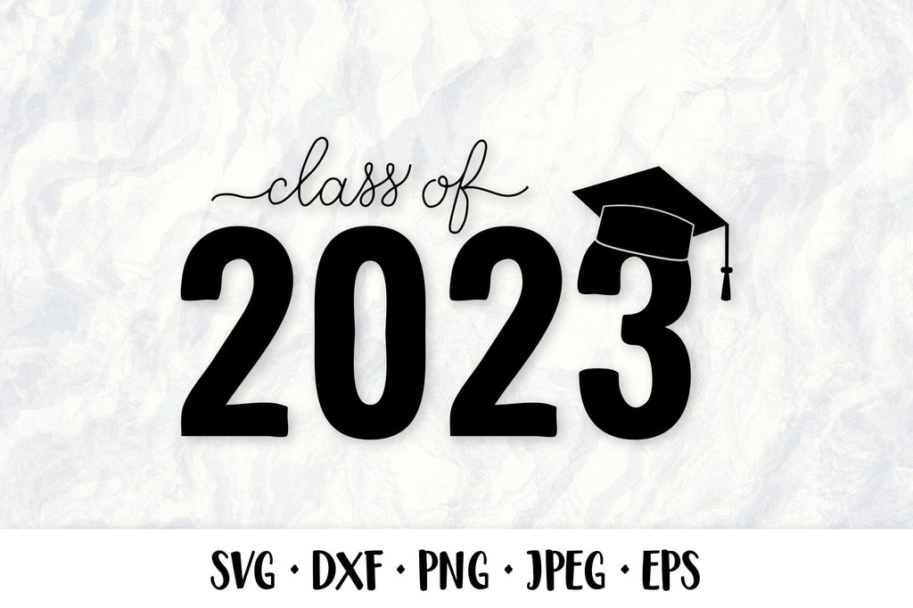 Class of 2023 SVG. Graduation party decorations. Prom sign - So Fontsy