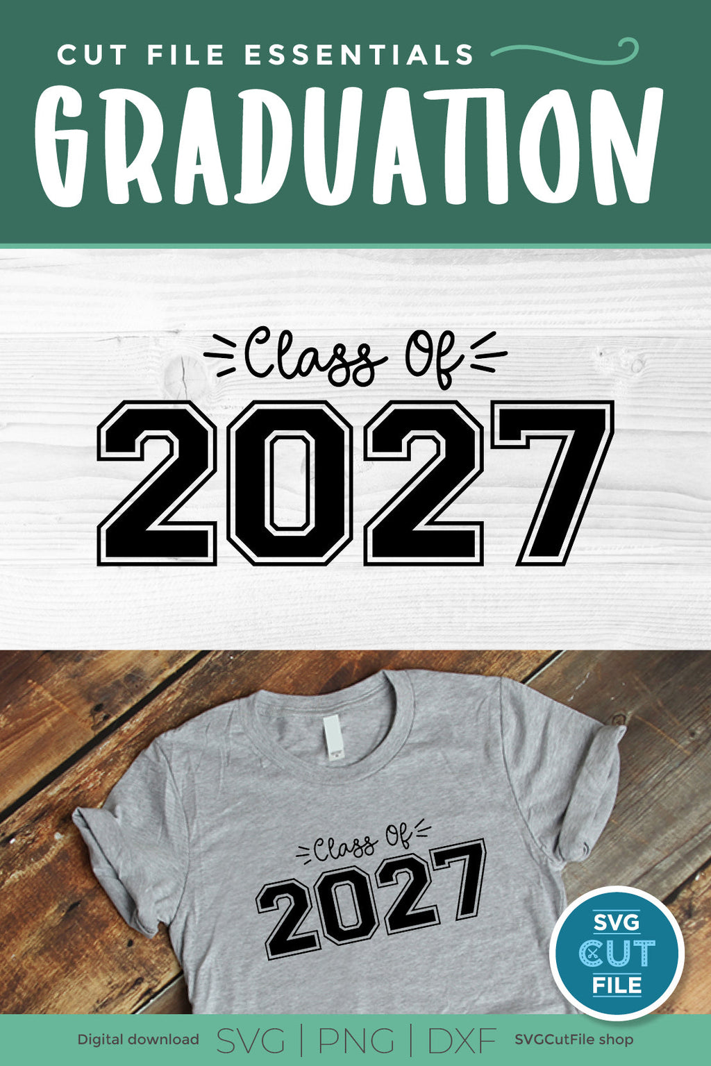 Class of 2027 svg, cute 2027 grad svg, 2027 graduation svg - So Fontsy