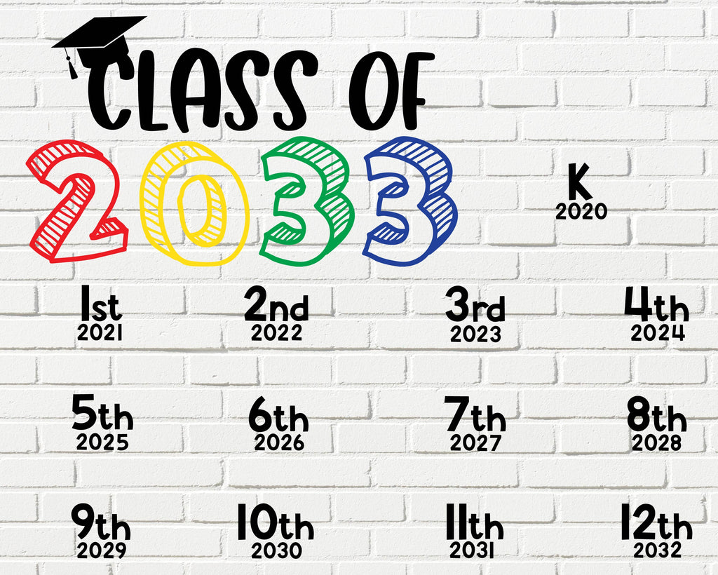 Class of 2033 SVG | Grow with me Handprint shirt SVG | Back to School ...
