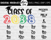 Class of 2038 SVG | Grow with me Handprint shirt SVG | Back to School ...