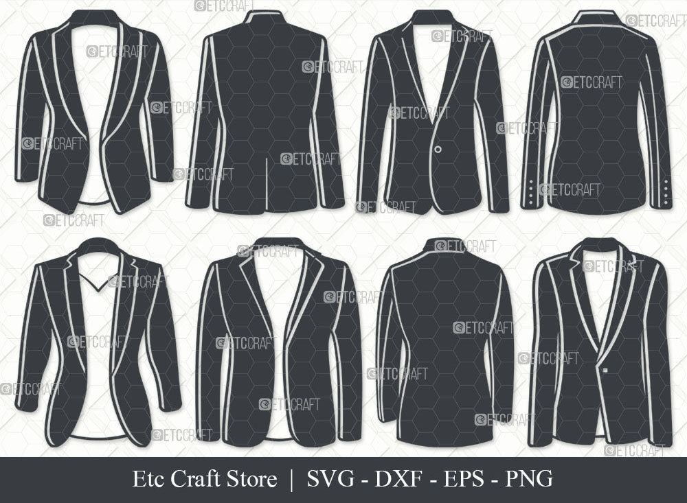 Classic Bleazer SVG, Bleazer Silhouette, Suit Svg, Business Suit Svg ...