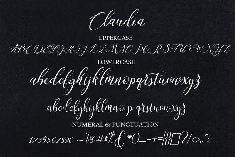 Claudia Script - So Fontsy