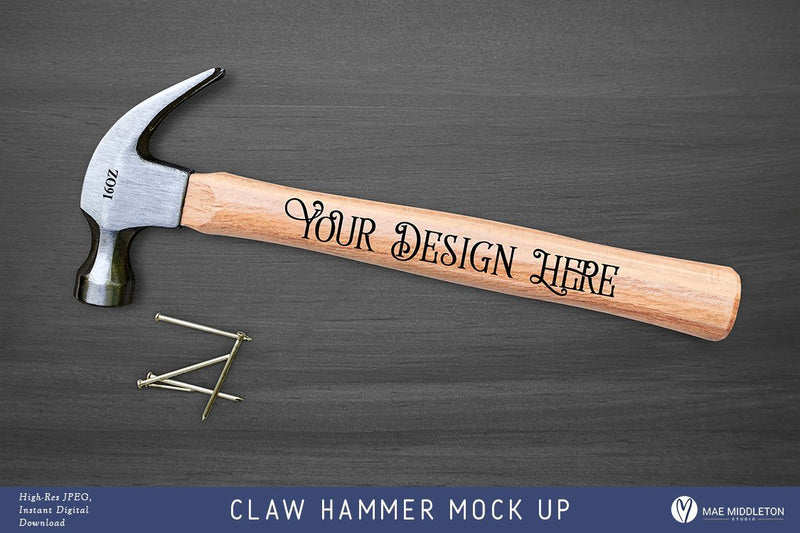 Claw Hammer Mock up, styled photo - So Fontsy