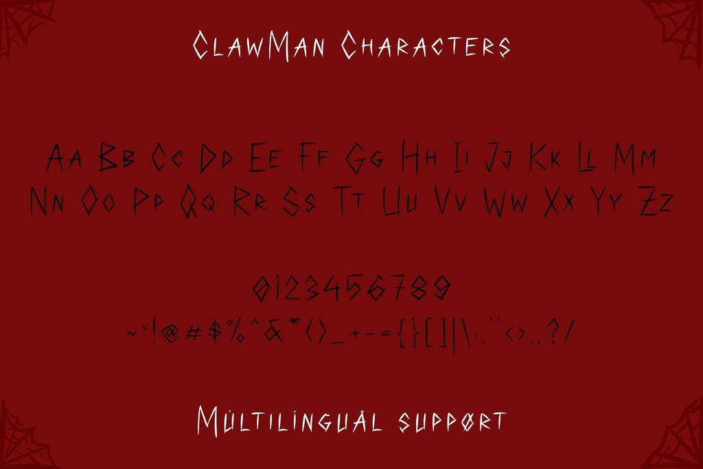 ClawMan | Halloween Theme Display and Dingbats Font - So Fontsy