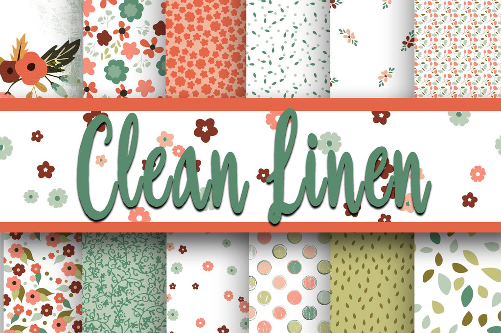 Clean Linen Digital Paper - So Fontsy