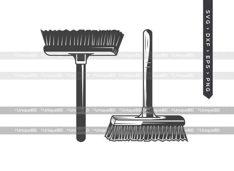 Cleaning Brush SVG Cut File | Broom Svg | Broom Icon Svg | Floor Brush ...