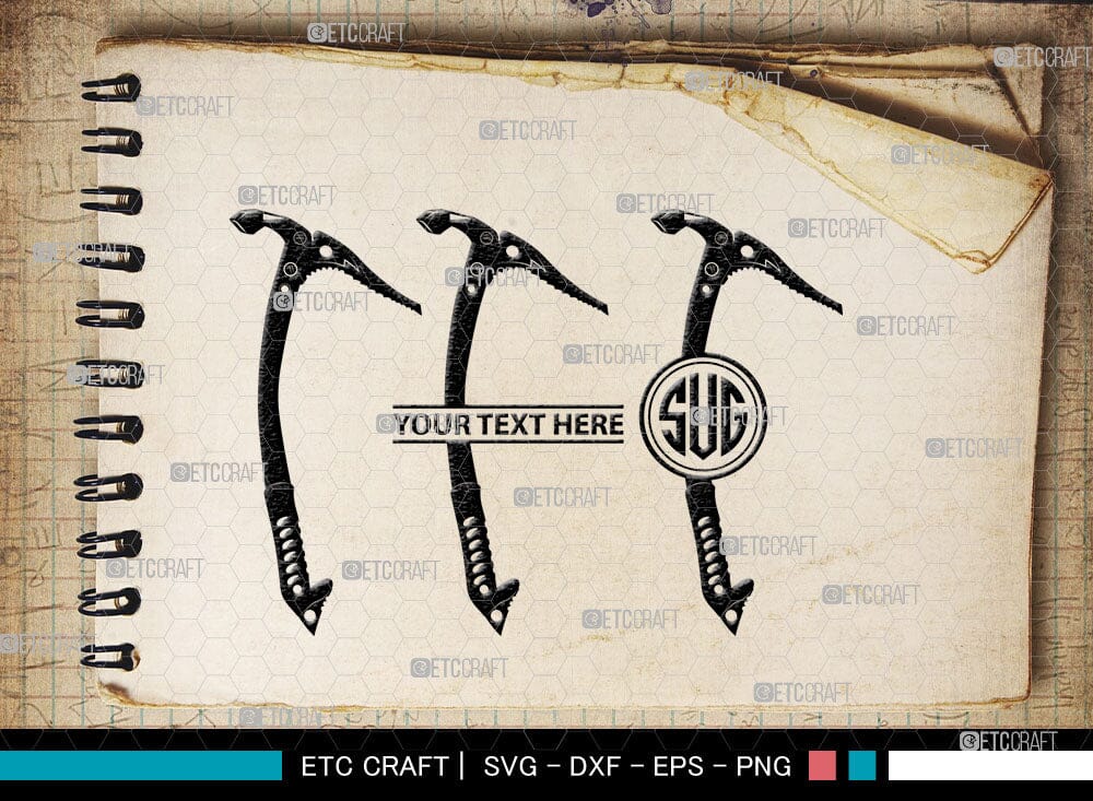 Climber Tools Monogram, Climber Tools Silhouette, Climber Tools Svg ...
