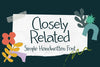 Closely Related - a Simple Handwritten Font - So Fontsy