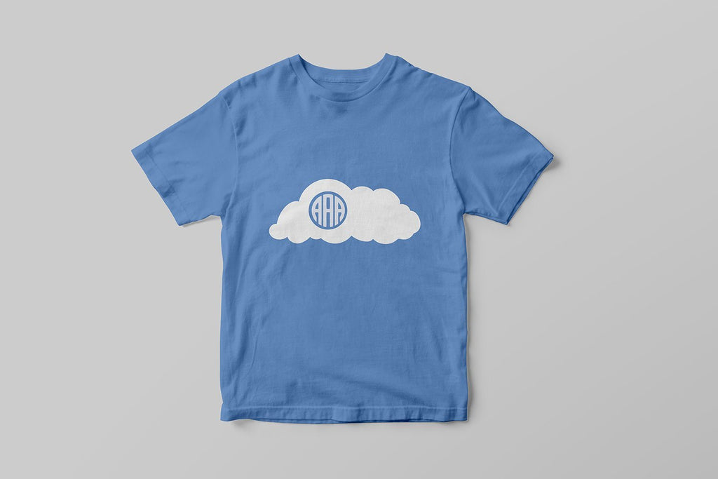 Cloud Monogram| Clouds SVG Cut Files - So Fontsy