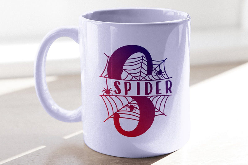 Cobwebs Split Alphabet A-Z svg eps ai png pdf - So Fontsy