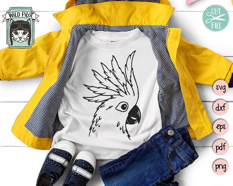 Cockatoo SVG File, Cockatoo Cut File, Animal Face SVG, Australia SVG ...