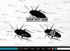 Cockroach Monogram, Cockroach Silhouette, Cockroach SVG, Cockroach Bug ...