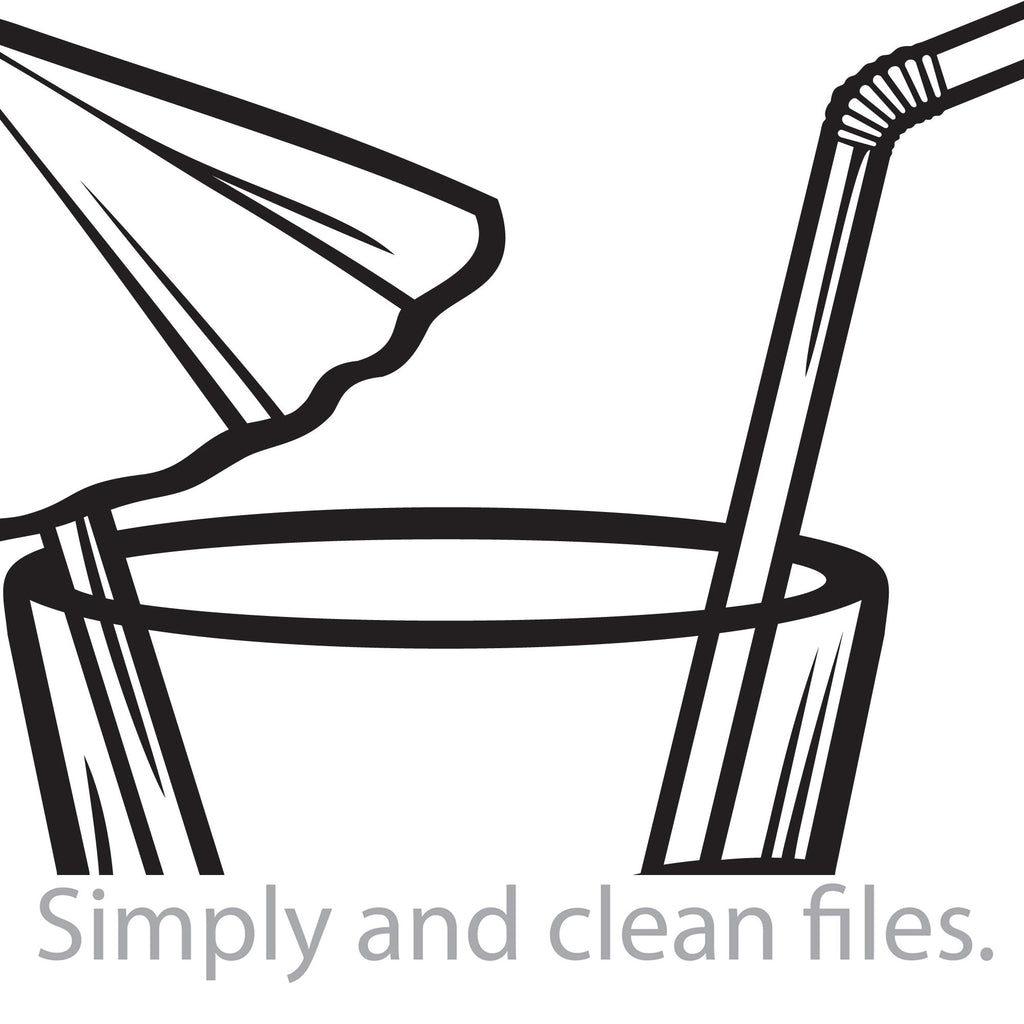 Cocktail glass. Cut files for Cricut. Clip Art (eps, svg, pdf, png, dxf ...