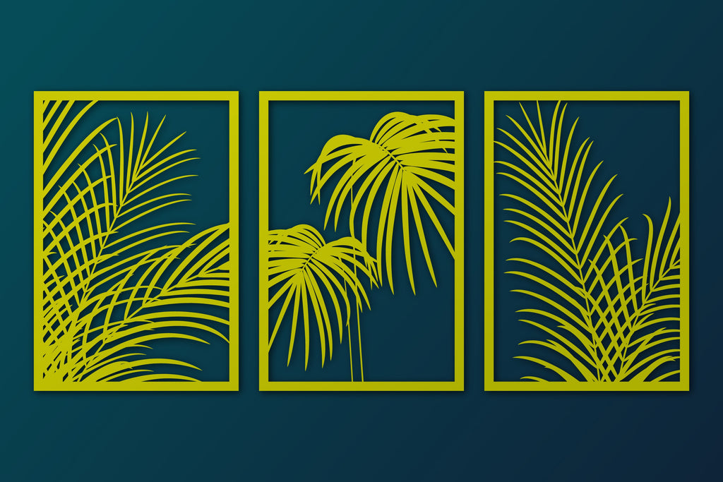 coconut leaf Metal Wall Decor SVG bundle - So Fontsy