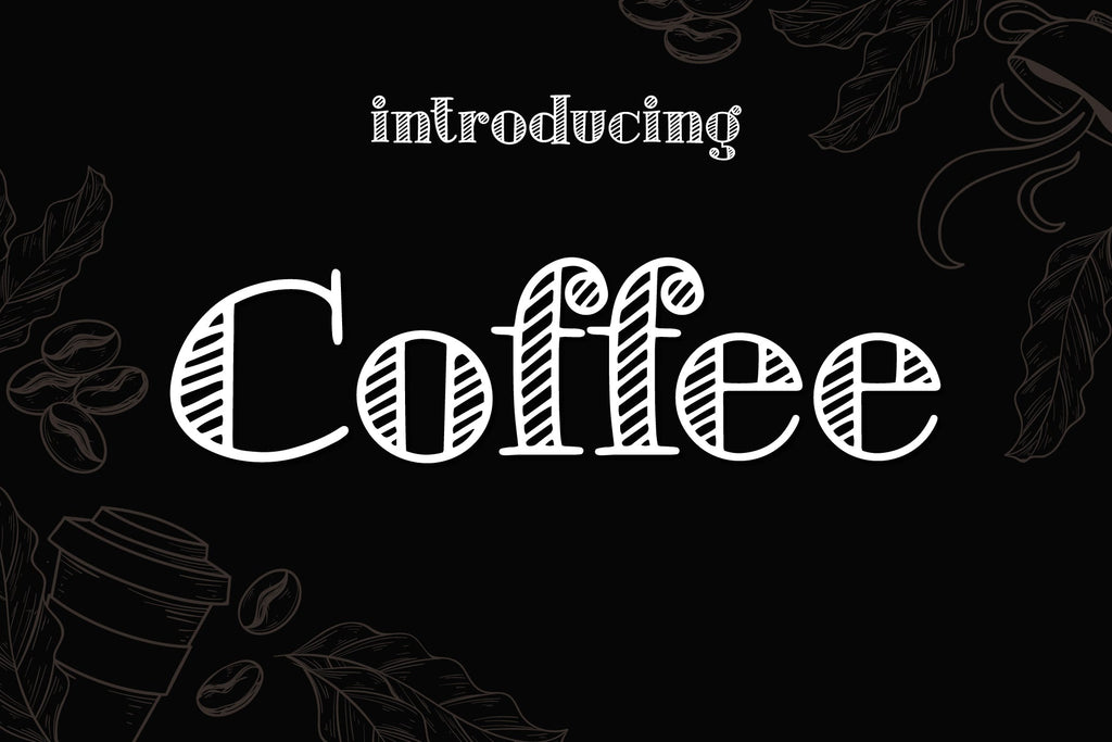 Coffee font - So Fontsy