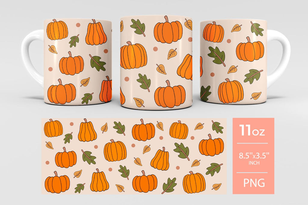 Coffee mug bundle fall sublimation mug design - So Fontsy