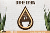 Coffee Sign Decor LaserCut. A Cup of Coffee. Drop SVG - So Fontsy