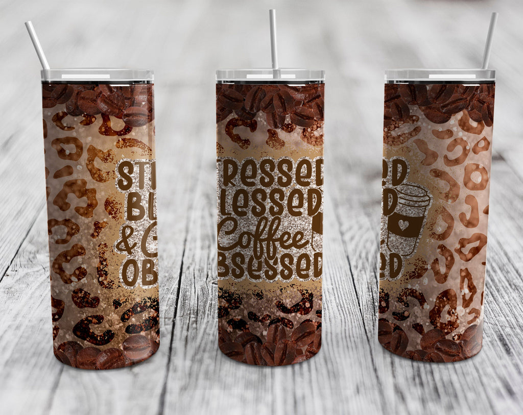 Coffee Tumbler Sublimation Designs Bundle, 20 Oz Skinny Tumbler Coffee ...