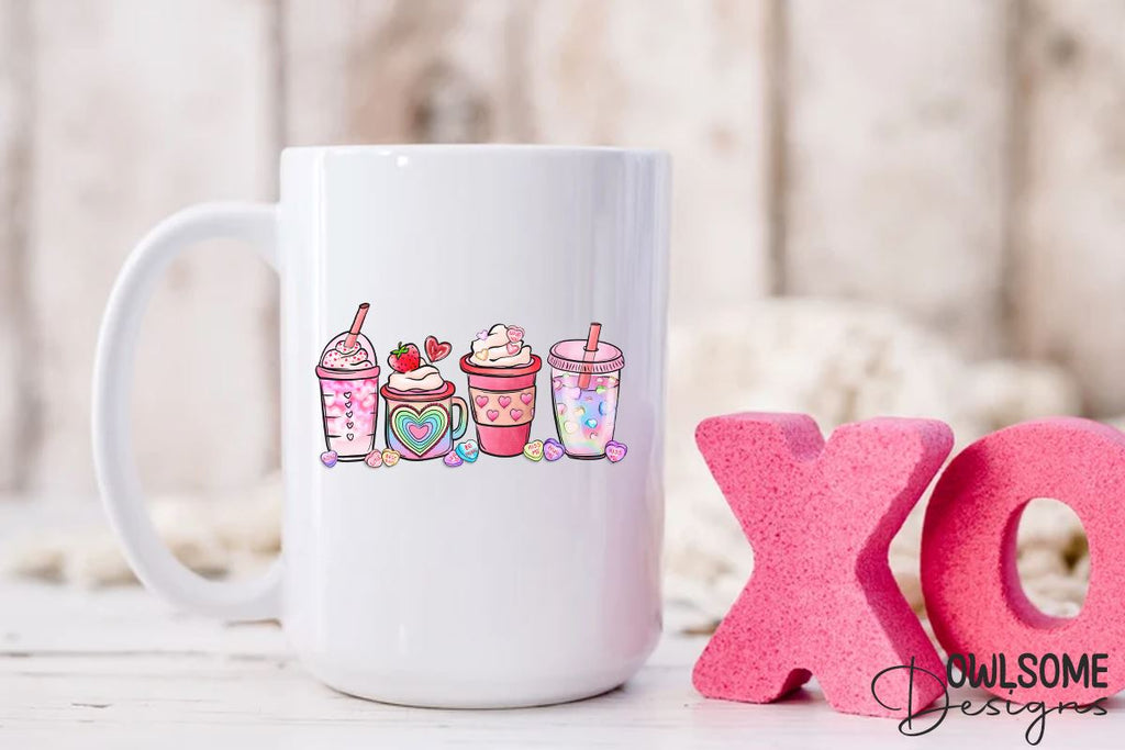 Coffee Valentine PNG Sublimation Design - So Fontsy