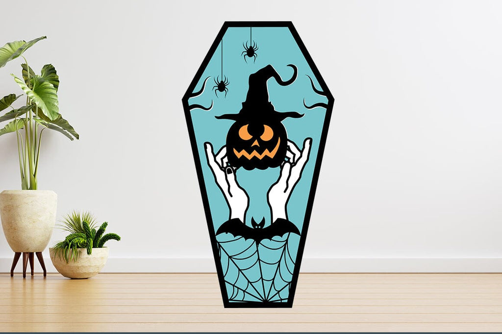Coffin Bundle Multilayer SVG Laser Cut Files, Halloween Scary Coffin ...