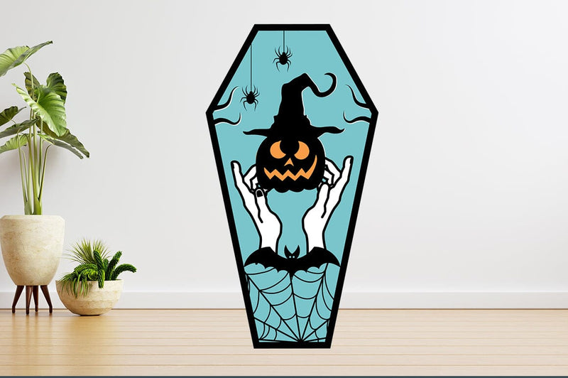 Coffin Bundle Multilayer SVG Laser Cut Files, Halloween Scary Coffin ...