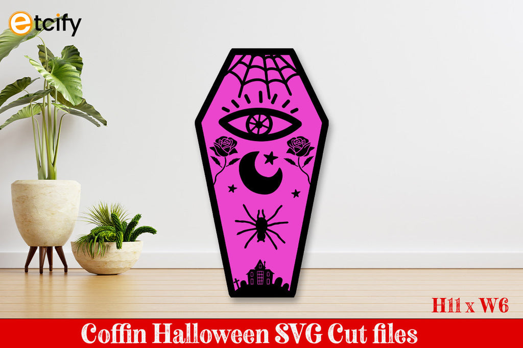 Coffin Halloween SVG Files Coffin Bundle - So Fontsy