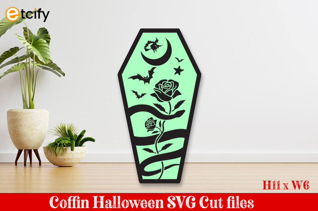 Coffin Halloween SVG Files Coffin Bundle - So Fontsy