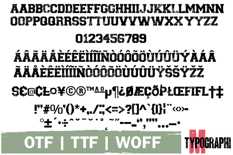 College Grunge Font | Distressed Font - So Fontsy