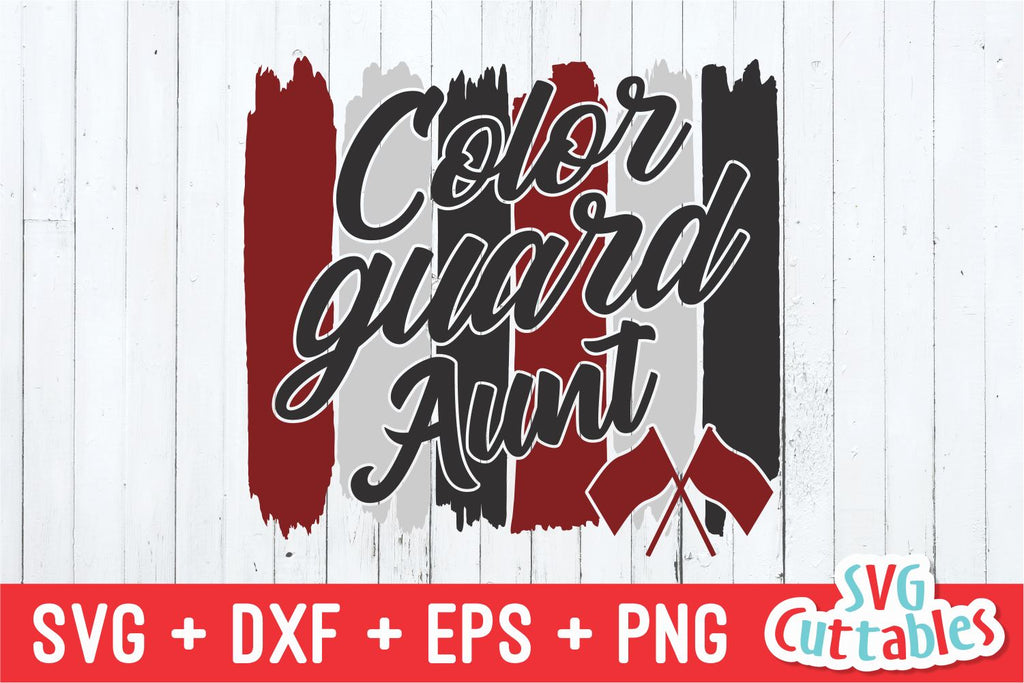 Color Guard Aunt svg - Color Guard - svg - dxf - eps - png - Brush Str ...