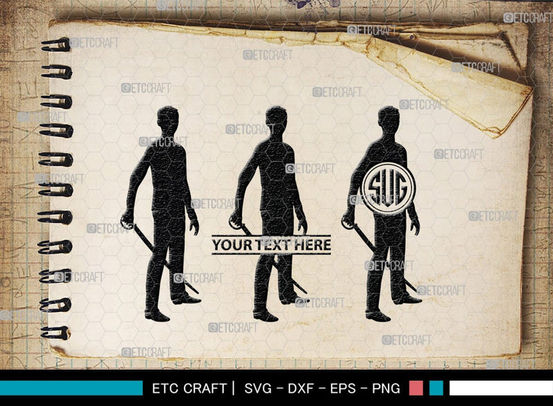 Color Guard Monogram, Color Guard Silhouette, Color Guard SVG, Color ...