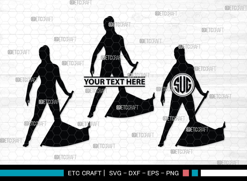 Color Guard Monogram, Color Guard Silhouette, Color Guard SVG, Color ...