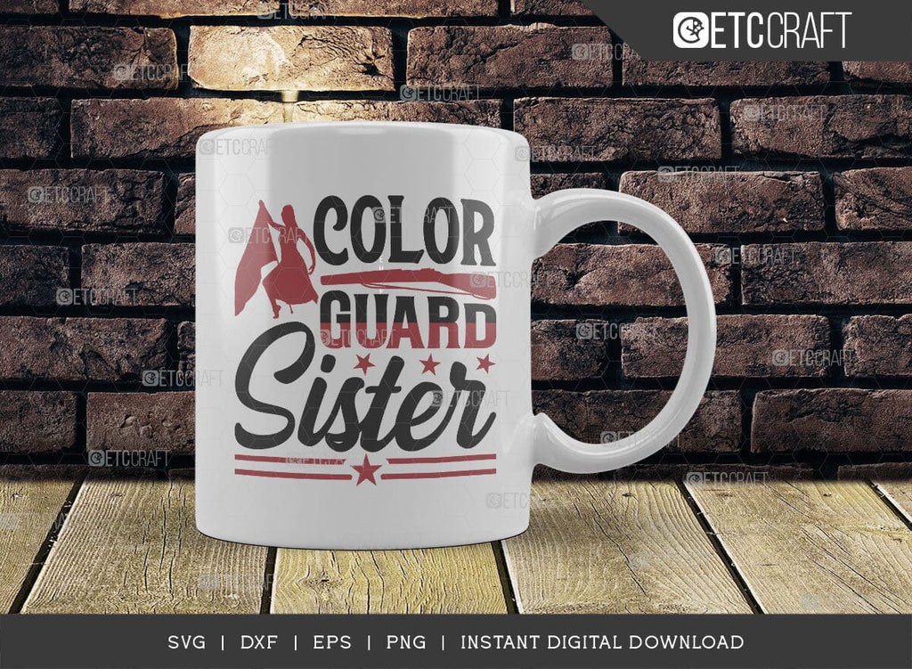 Color Guard Sister SVG Cut File, Marching Band Svg, Color Guard Svg ...