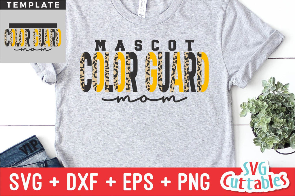 Color Guard SVG | Color Guard Template 006 - So Fontsy