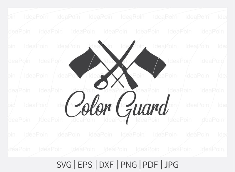 Color Guard SVG File, Marching Band svg, Color Guard Flag Svg, Band ...
