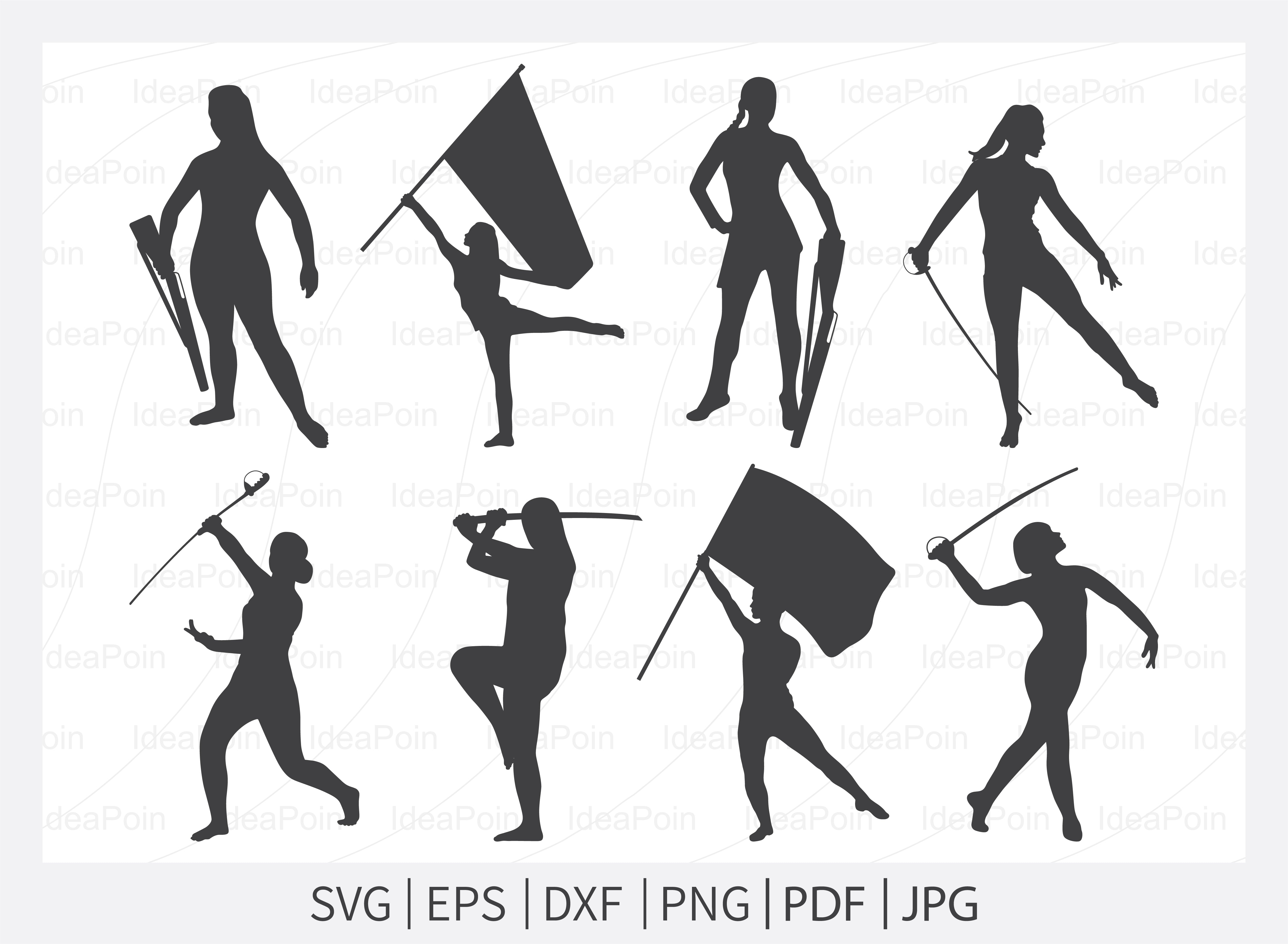 Color Guard Clip Art Black And White Color Guard Monogram, Color Guard