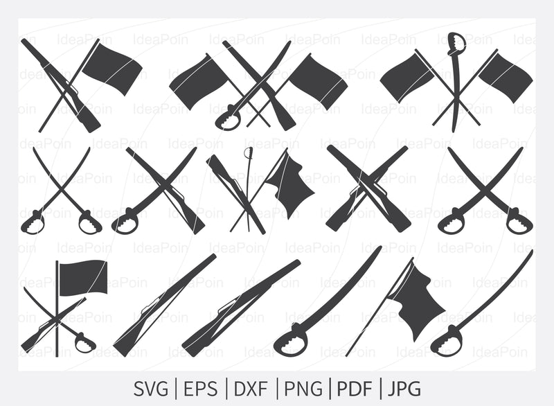 Color Guard SVG, Marching Band svg, black color guard rifle, Color ...
