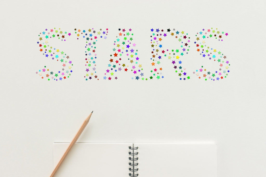 Color Stars Font - So Fontsy