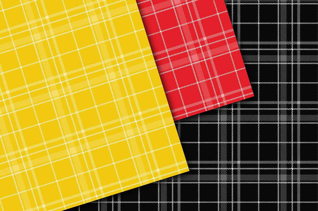 Colorful Plaid Digital Paper - So Fontsy