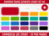 Colorful Rainbow Frames Set #8 - 20 Frames for Crafters, DIY ...