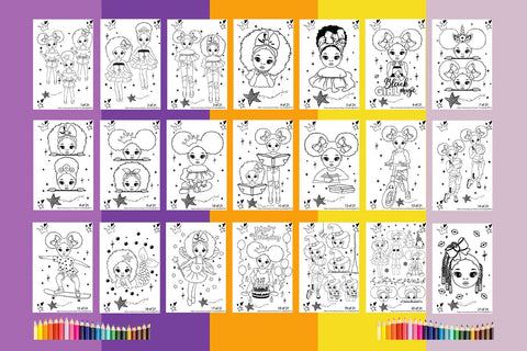 melanin coloring pages