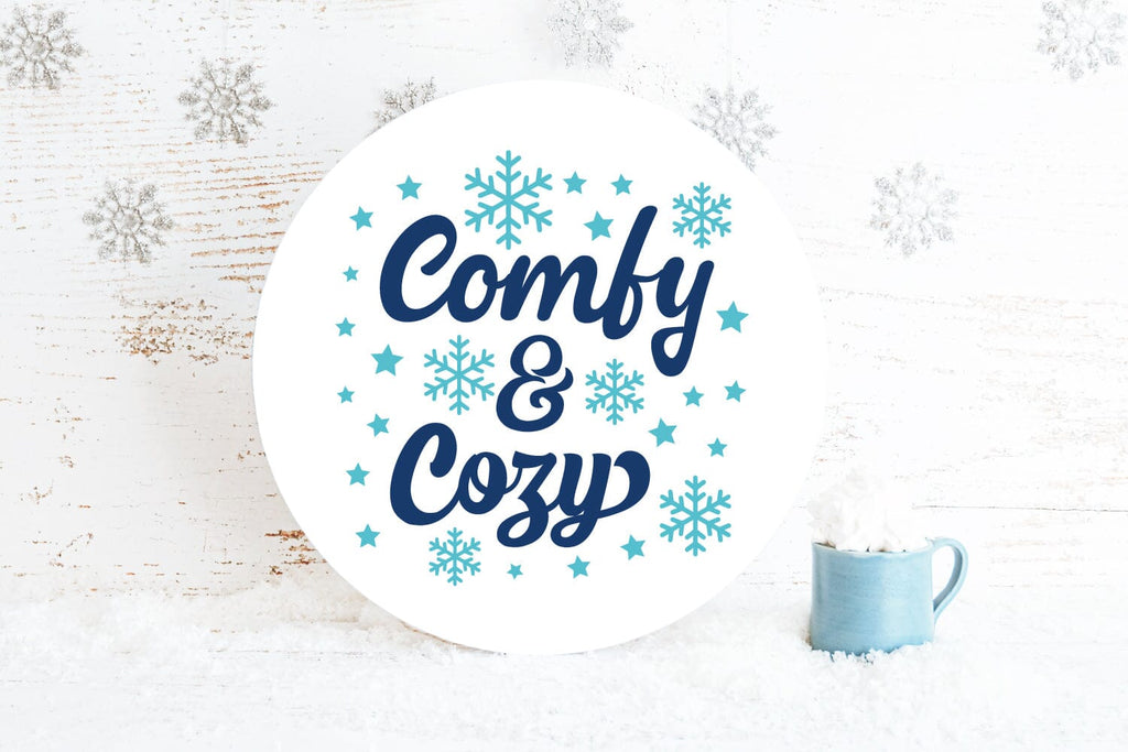 Comfy and Cozy Tshirt SVG Stencil File - So Fontsy