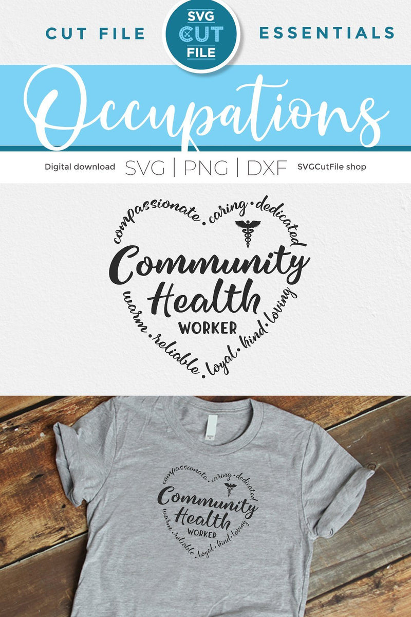 Community Health worker svg, health care worker svg, essential ...
