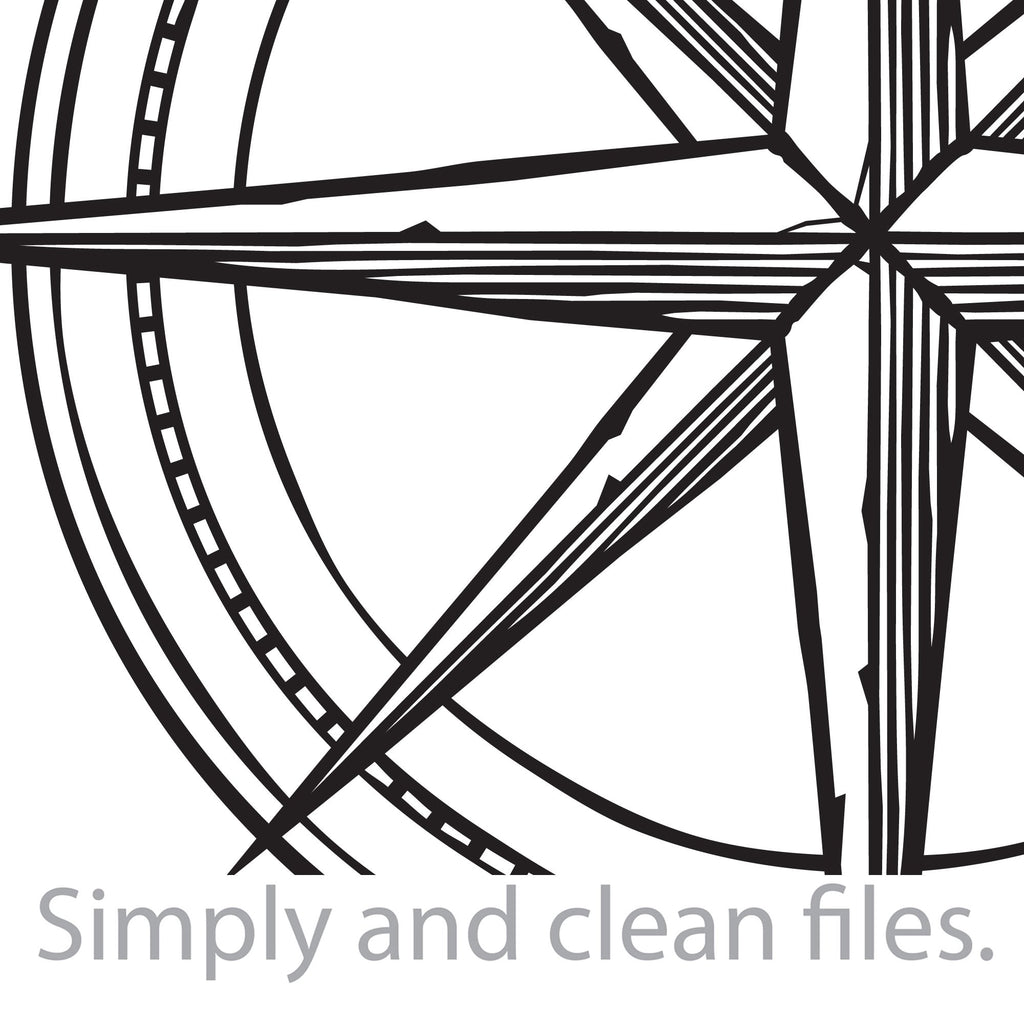 Compass. Cut files for Cricut. Clip Art (eps, svg, pdf, png, dxf, jpeg ...