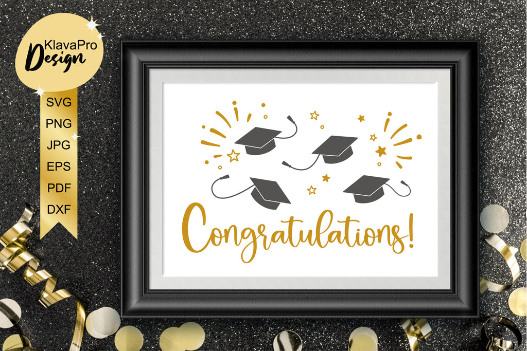 Congratulations! - Graduation Cricut File SVG - So Fontsy